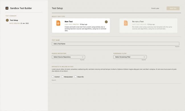 Sandbox | AML Analytics | AMLA®