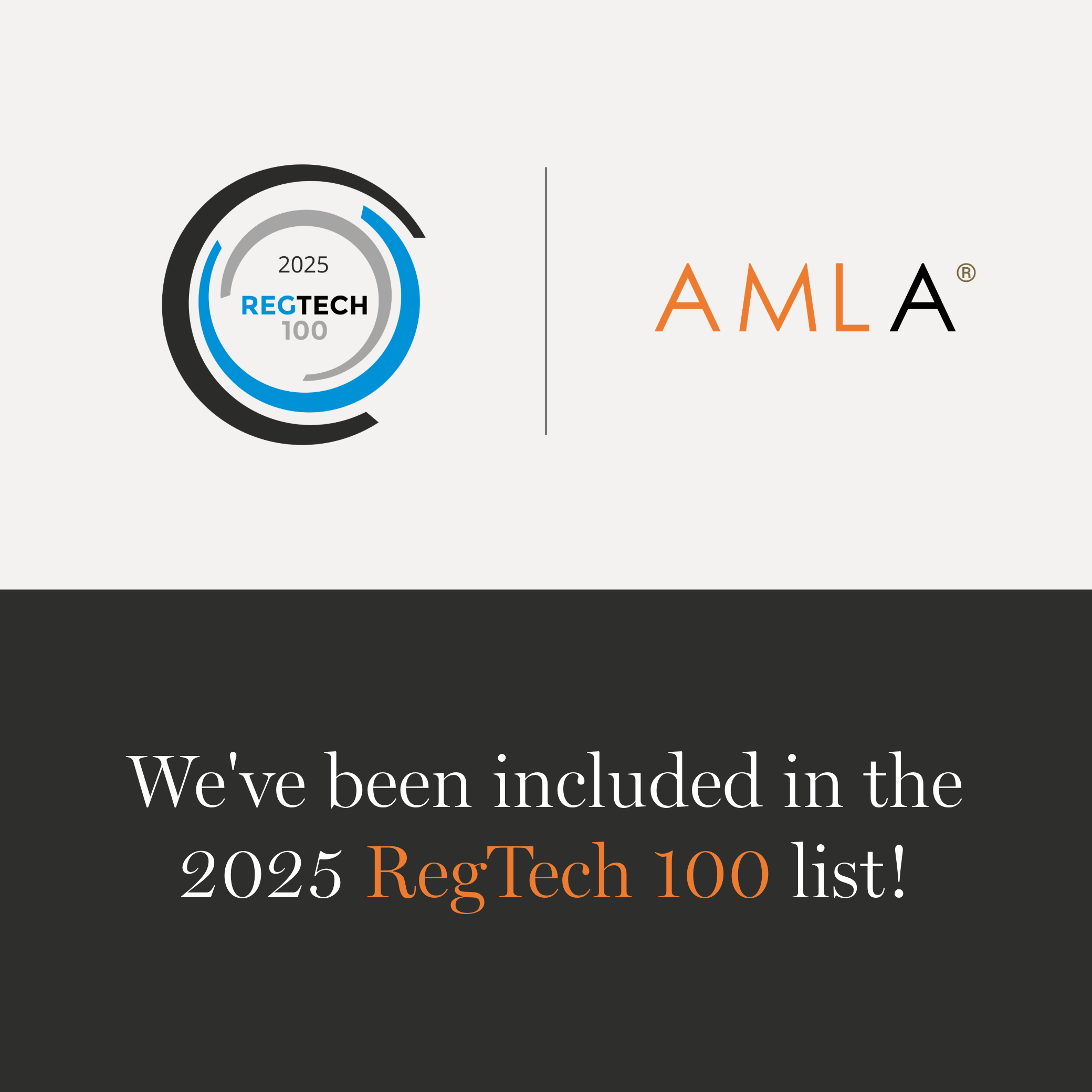 AML Analytics is now a RegTech100 company | AML Analytics | AMLA®